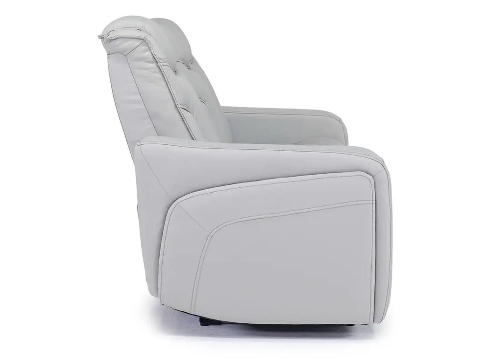 Bowden 2 Power Sofa In Blanca Light Gray Leather | Sofas | Living Room ...