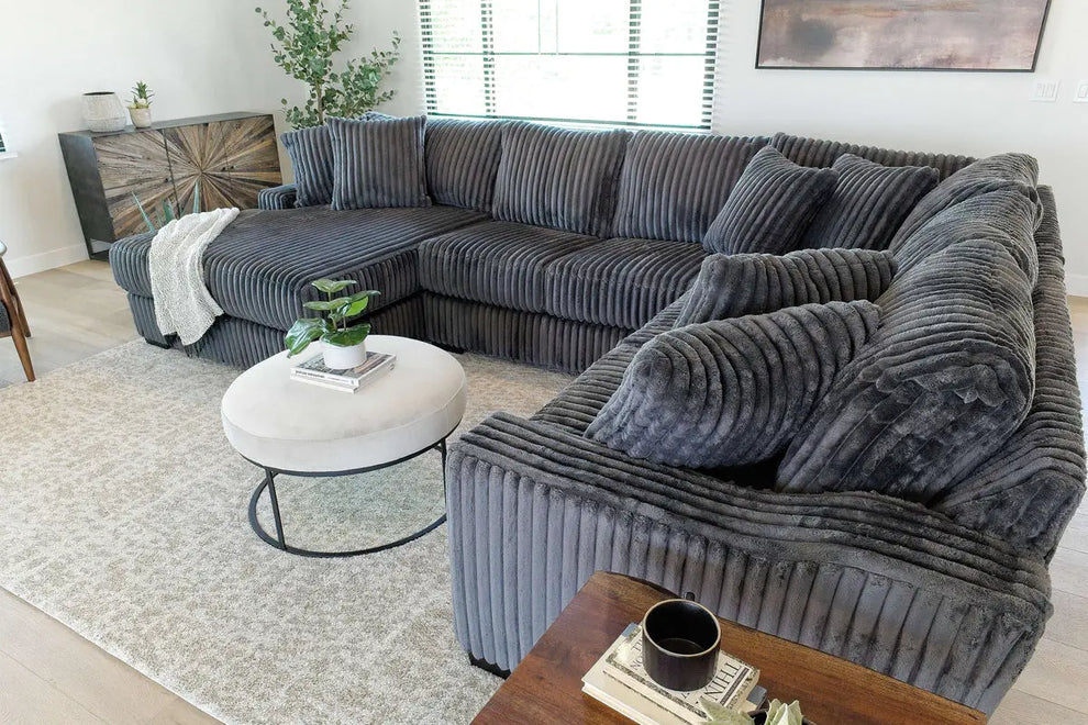Casper 4 Piece Loveseat Chaise Sectional | Sectionals | Living Room ...