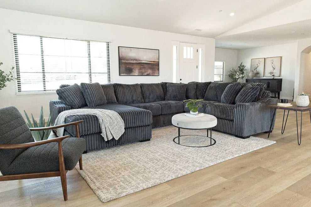 Casper 4 Piece Loveseat Chaise Sectional | Sectionals | Living Room ...