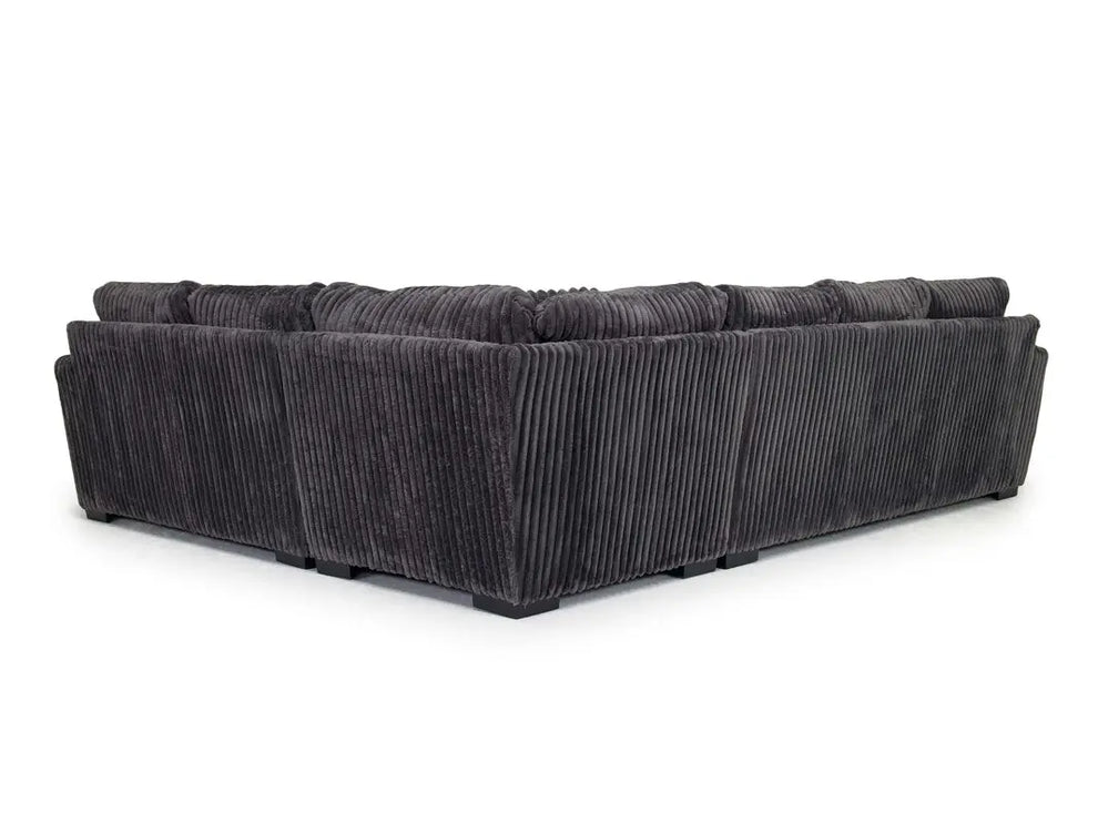 Casper 3 Piece Sofa Sectional In Pony Slate, Left Facing – Mor Furniture