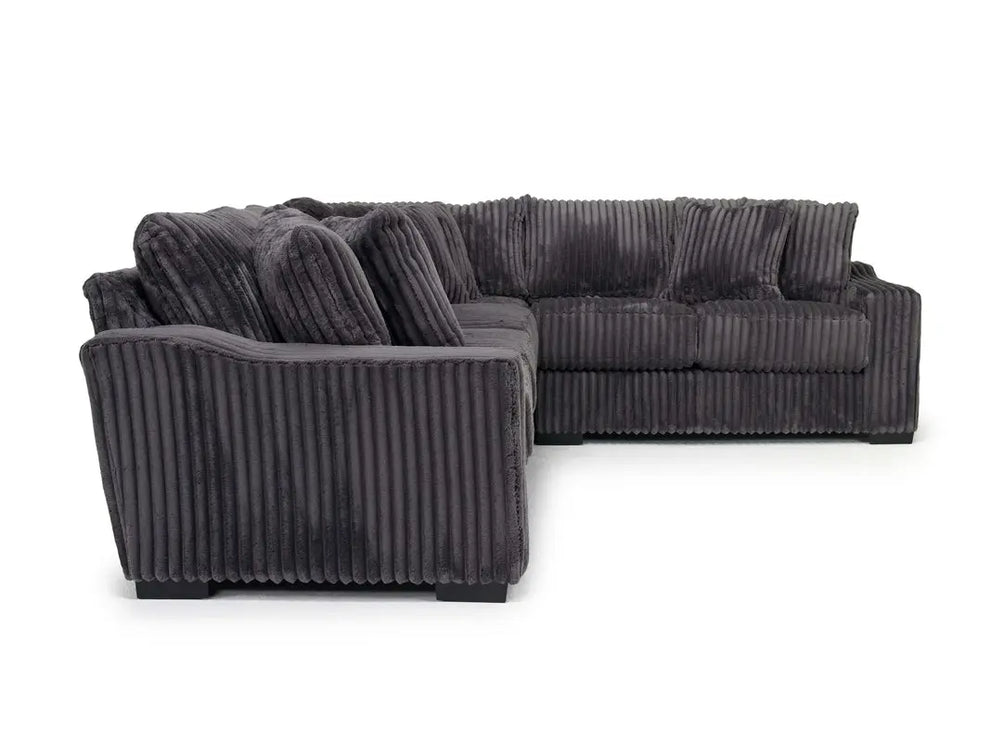 Casper 3 Piece Sofa Sectional In Pony Slate, Left Facing – Mor Furniture