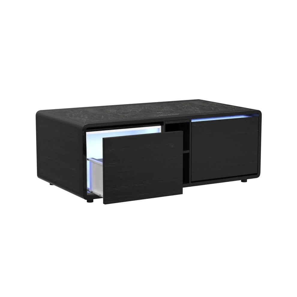 Halo Coffee Table In Black | Coffee Tables | Living Room – Mor Furniture