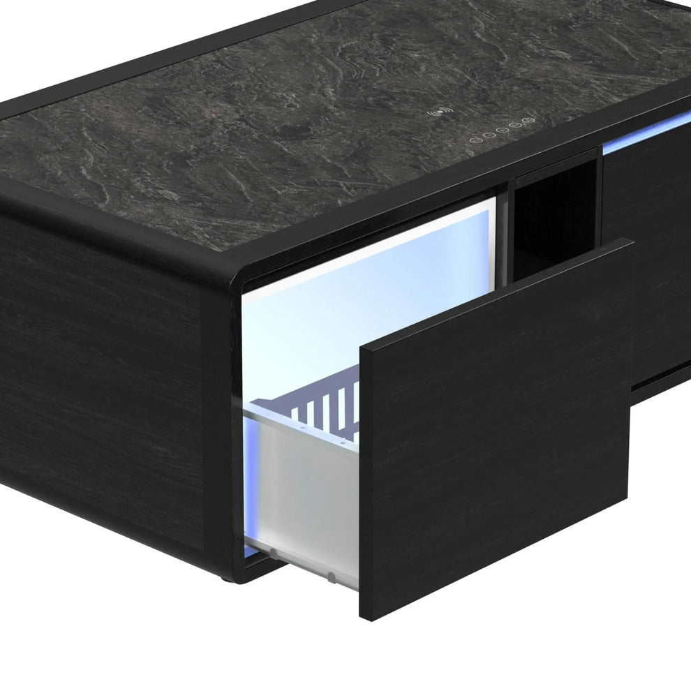 Halo Coffee Table In Black | Coffee Tables | Living Room – Mor Furniture