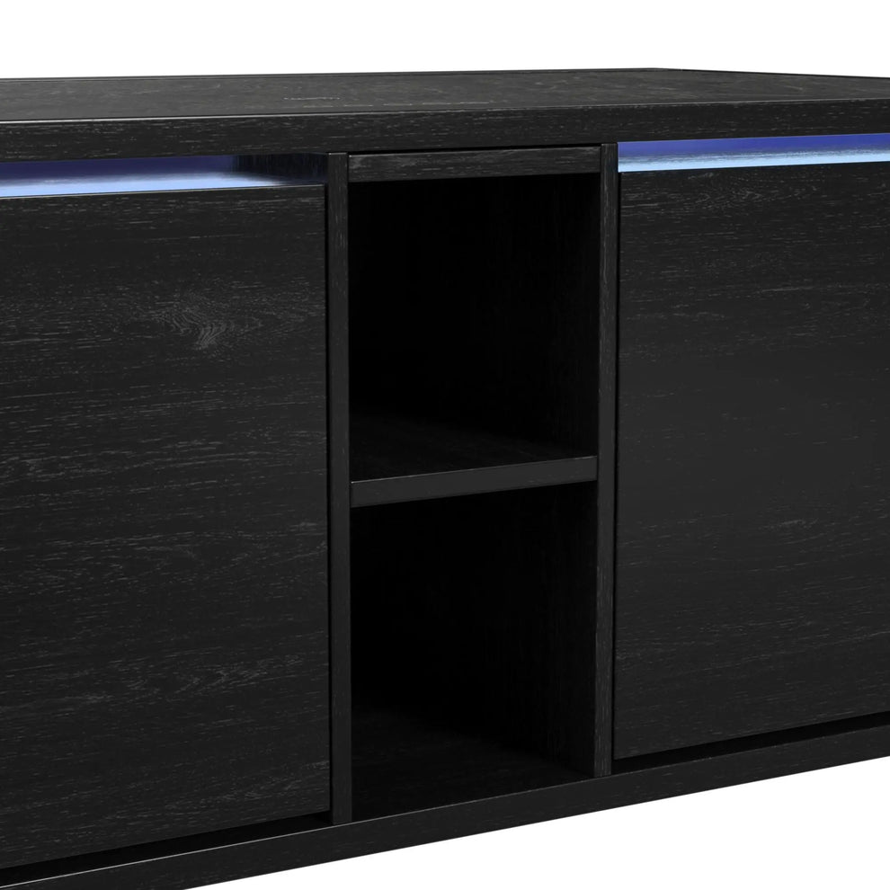 Halo Coffee Table In Black | Coffee Tables | Living Room – Mor Furniture