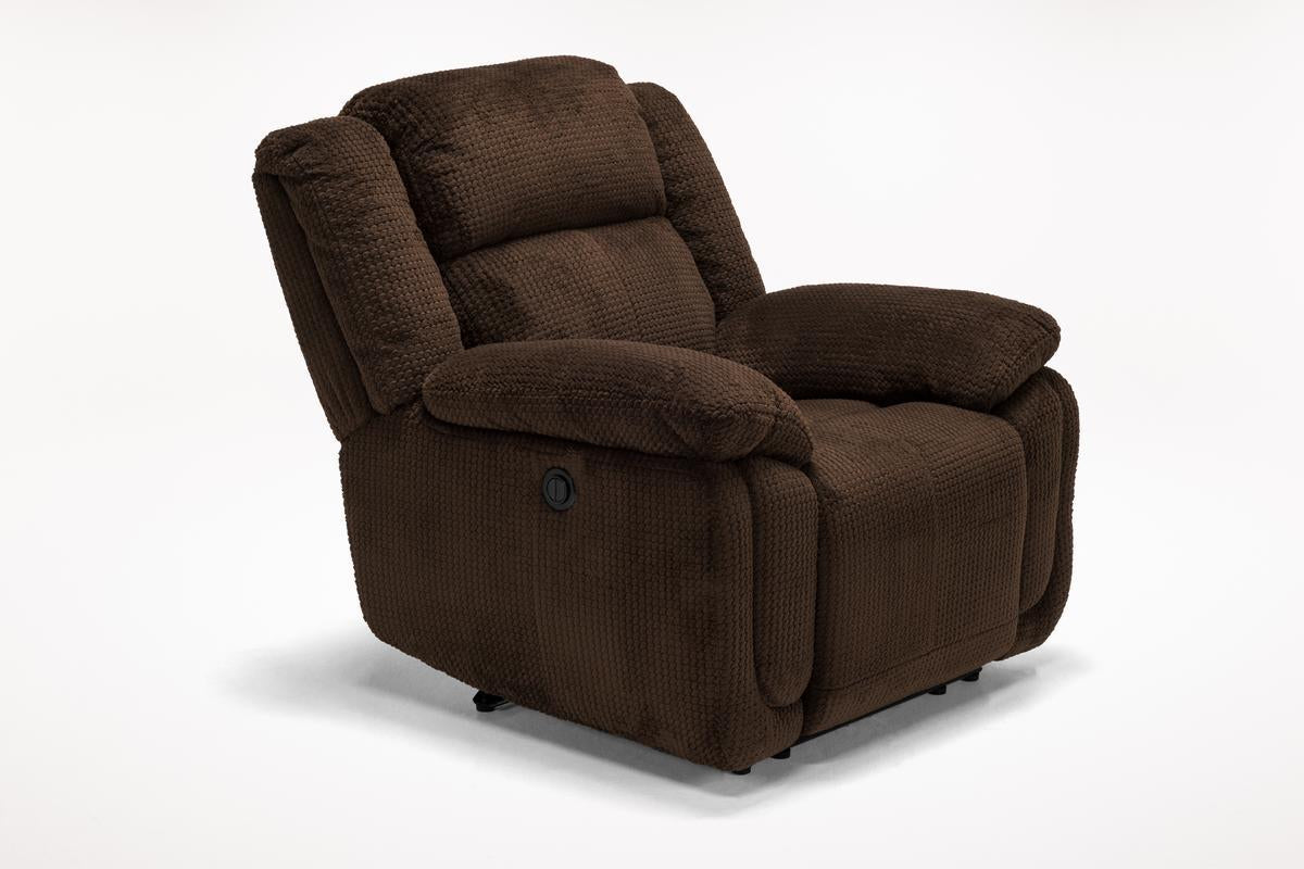 Jayne Power Recliner In Brown | Recliners | Living Room – Mor Furniture