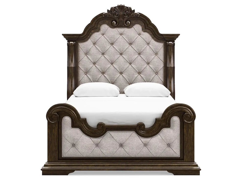 Ashley Maylee 4 Piece Upholstered Panel Bedroom Set | Bedroom Sets | B ...